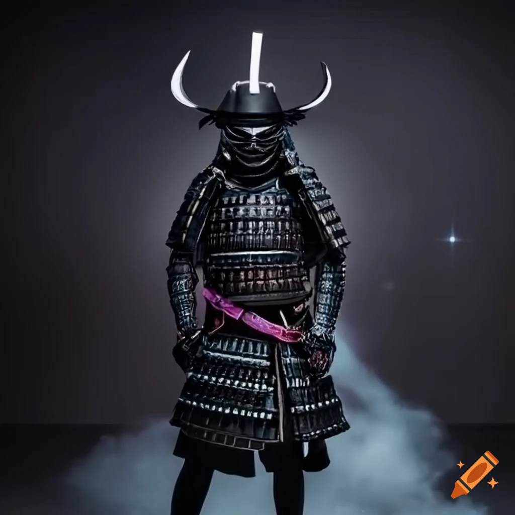 High resolution 4k realistic galaxy with a black samurai on Craiyon