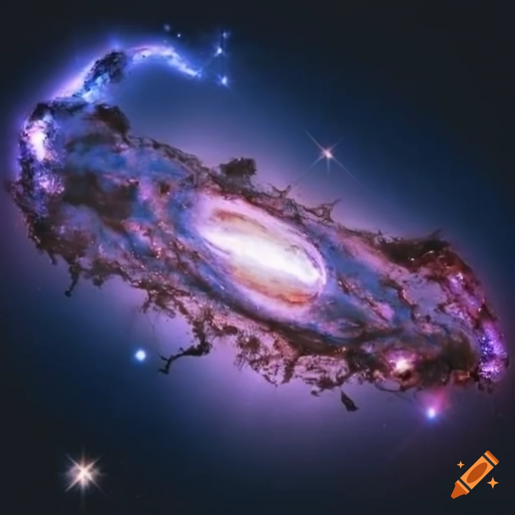 Galaxies in outer space on Craiyon