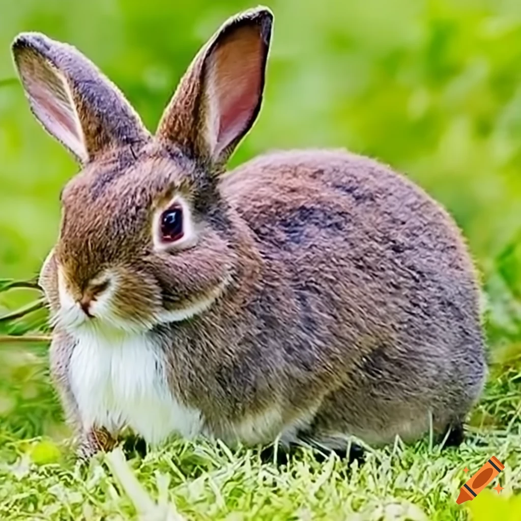 Angry rabbit on Craiyon