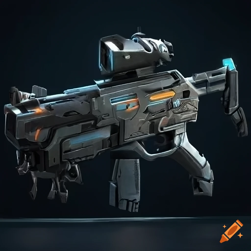 Sci fi scorpion evo 3 smg on Craiyon