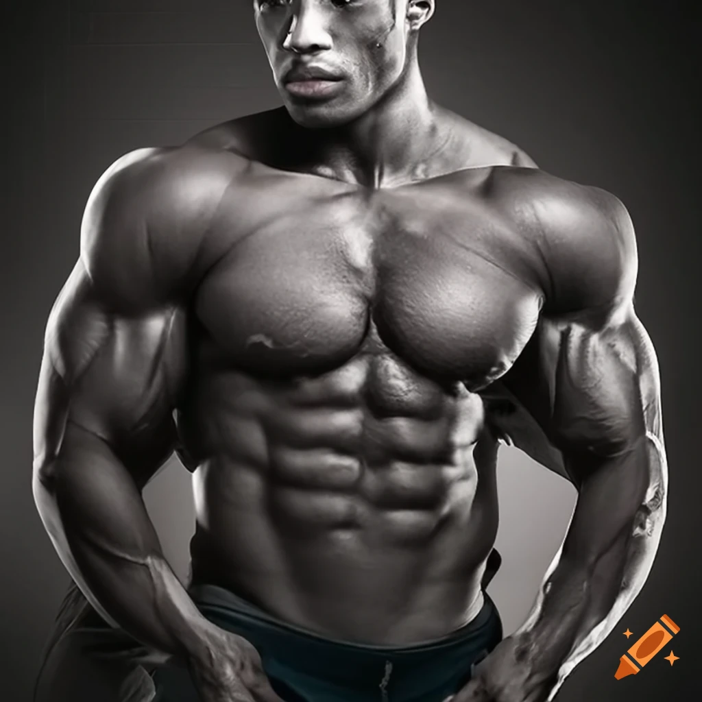 Abstract bodybuilding artwork on Craiyon