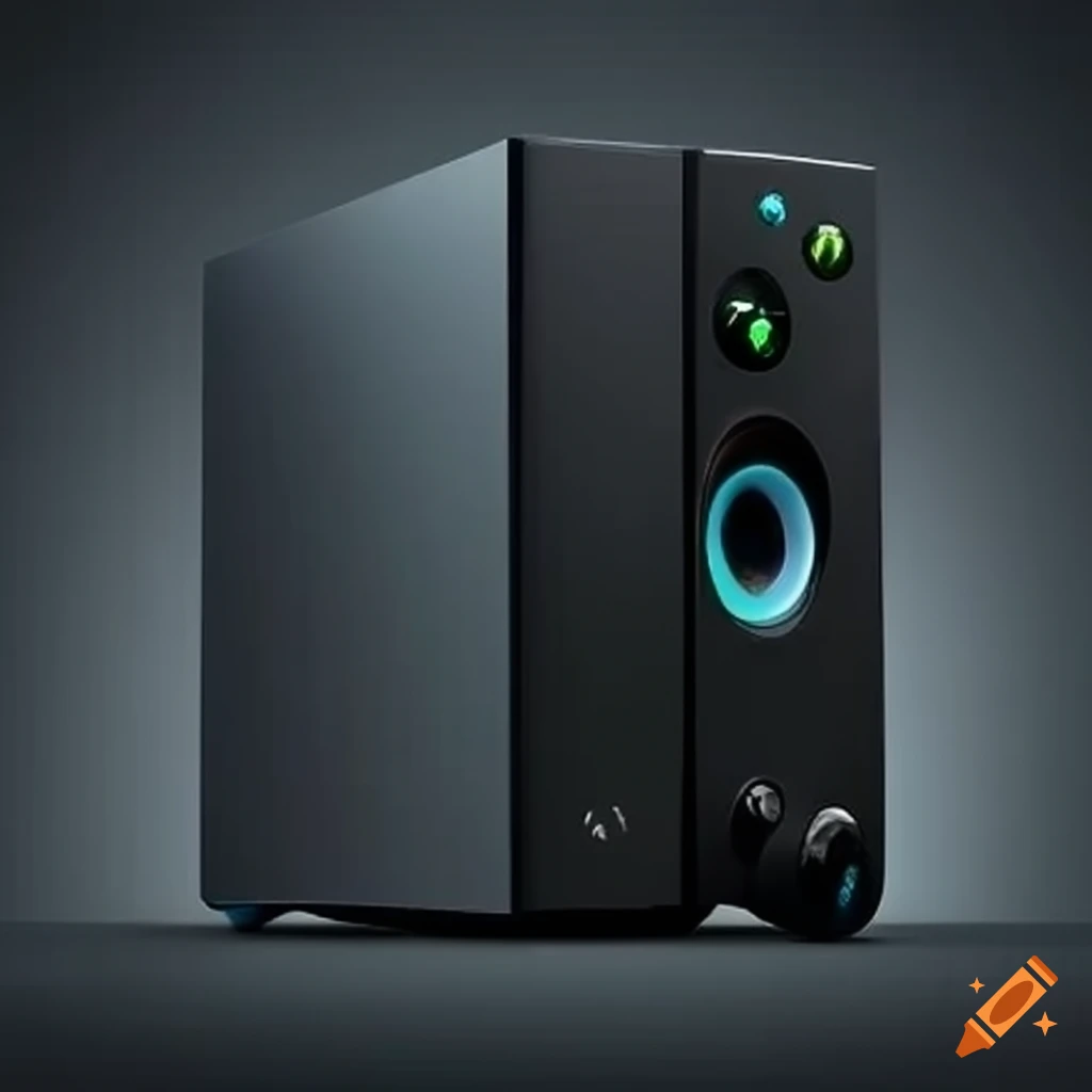 Futuristic xbox console on Craiyon