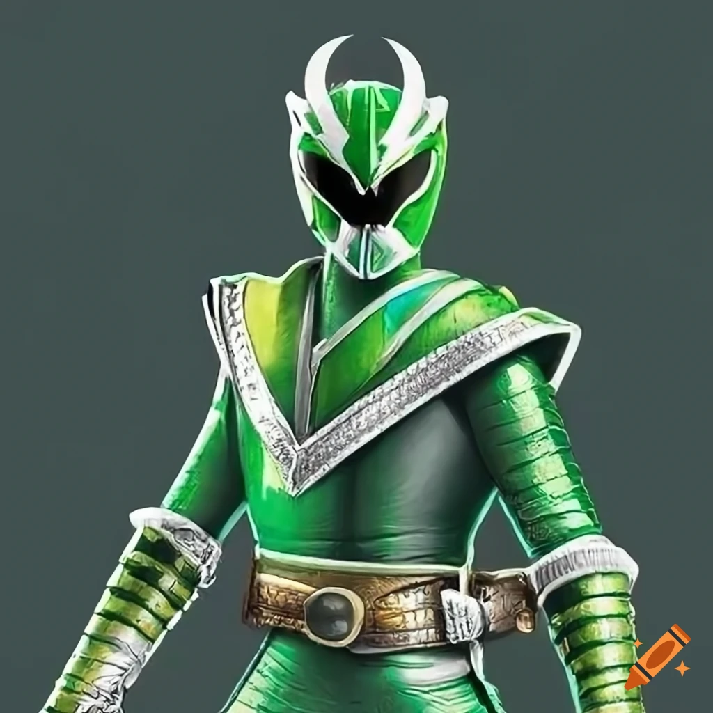 Green ranger samurai on Craiyon