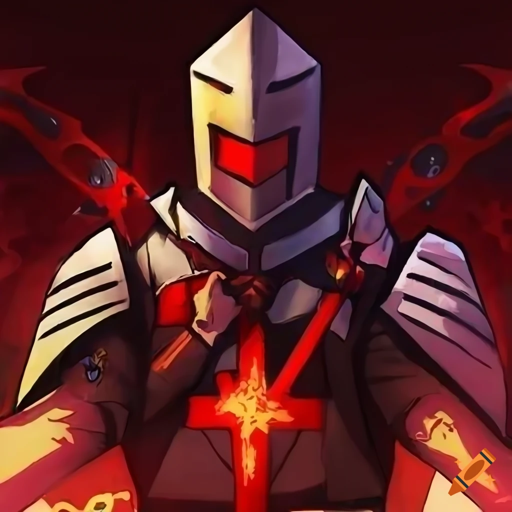 Futuristic japanese templar knight in anime style on Craiyon