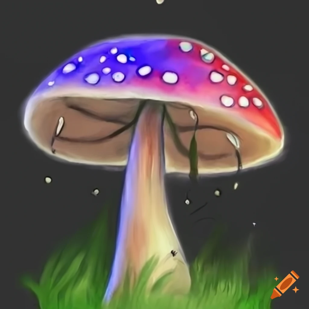 Enchanted mushroom on Craiyon