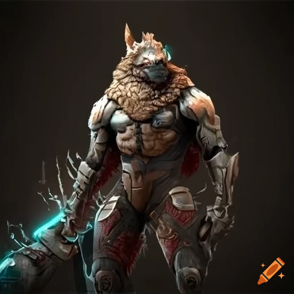 Garm, veteran warrior and legend among mecha pilots on Craiyon