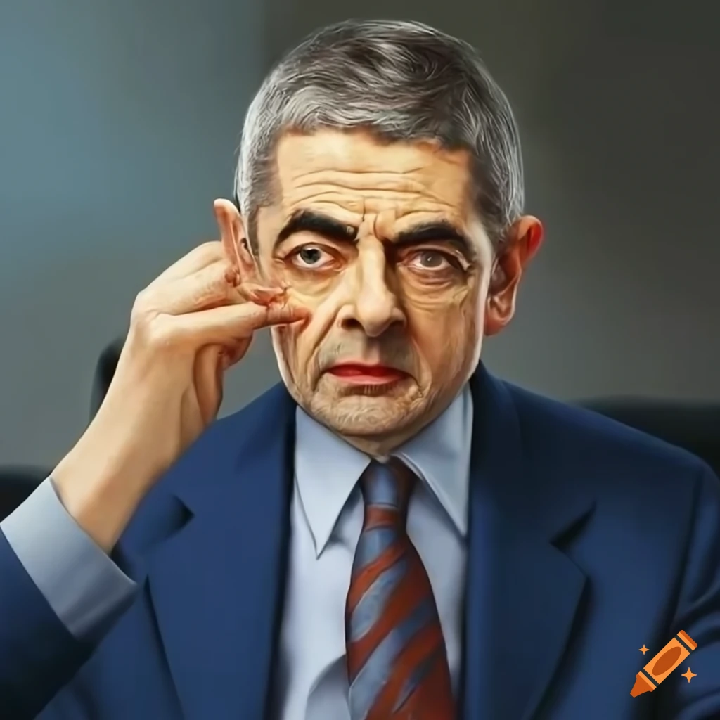 Rowan atkinson at the doctor's office being examined by a female doctor ...