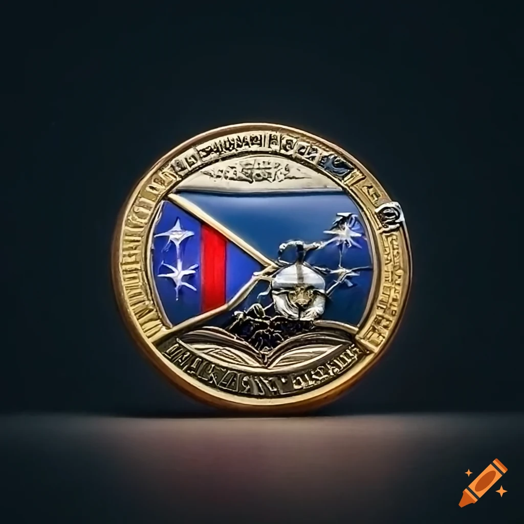 Department of Homeland Security S&T Challenge coin with hexicopter over ...