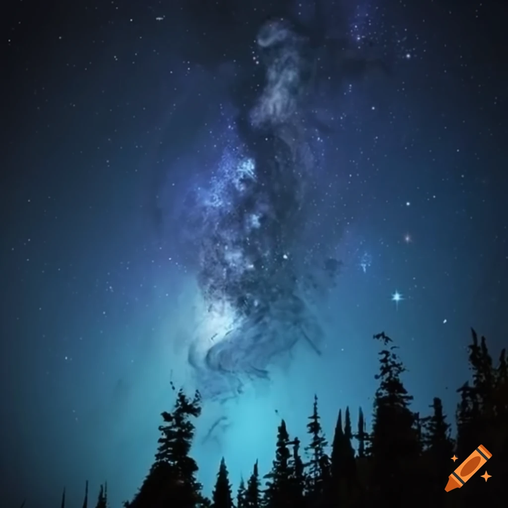 Starry universe on Craiyon