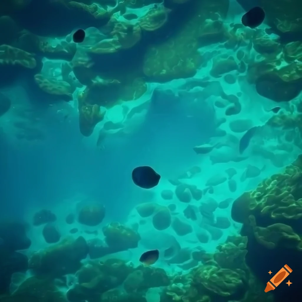 Underwater top-down view of sandy lagoon seamless texture on Craiyon