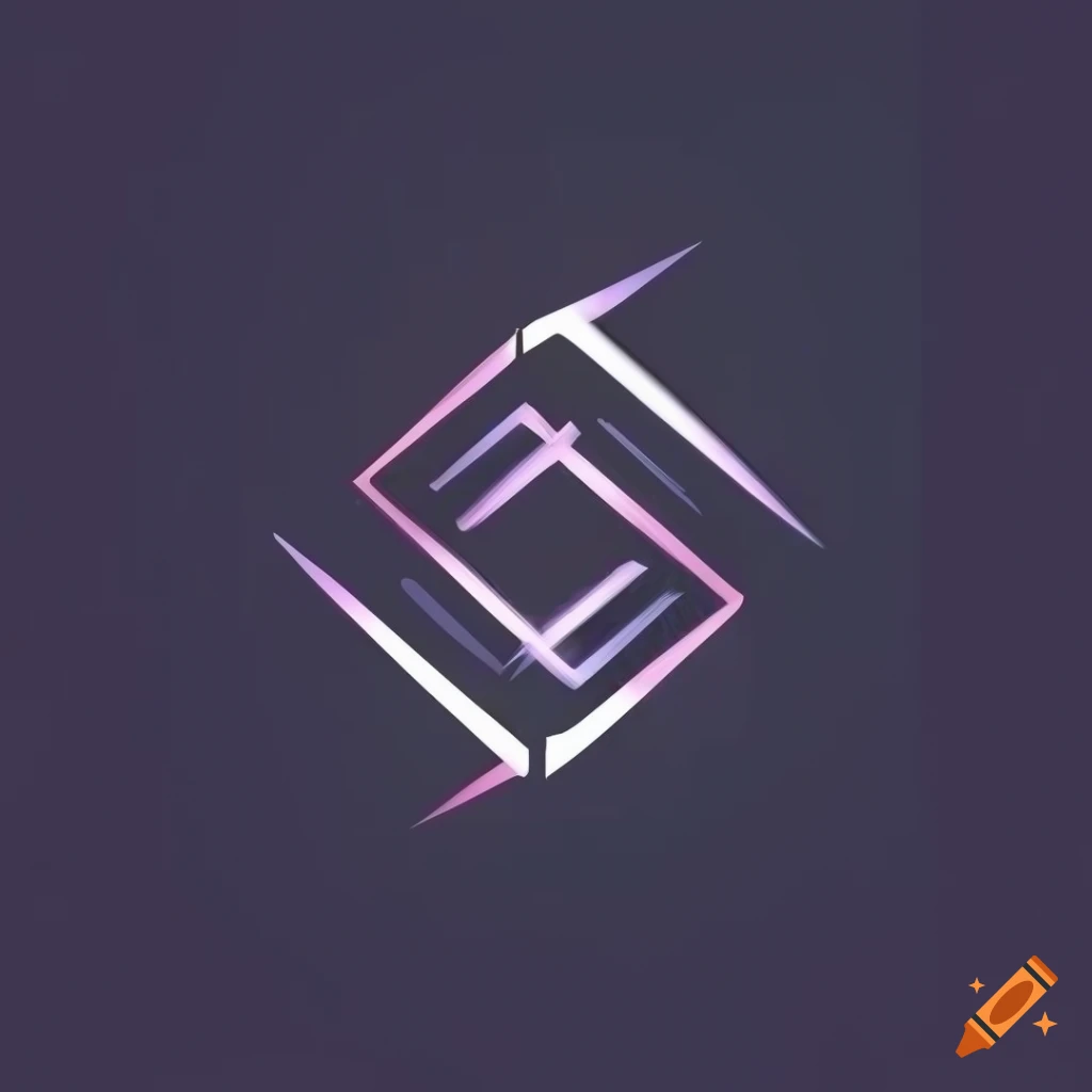 Simple futuristic logo on Craiyon