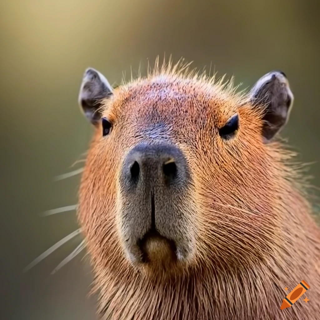 Sad capybara on Craiyon