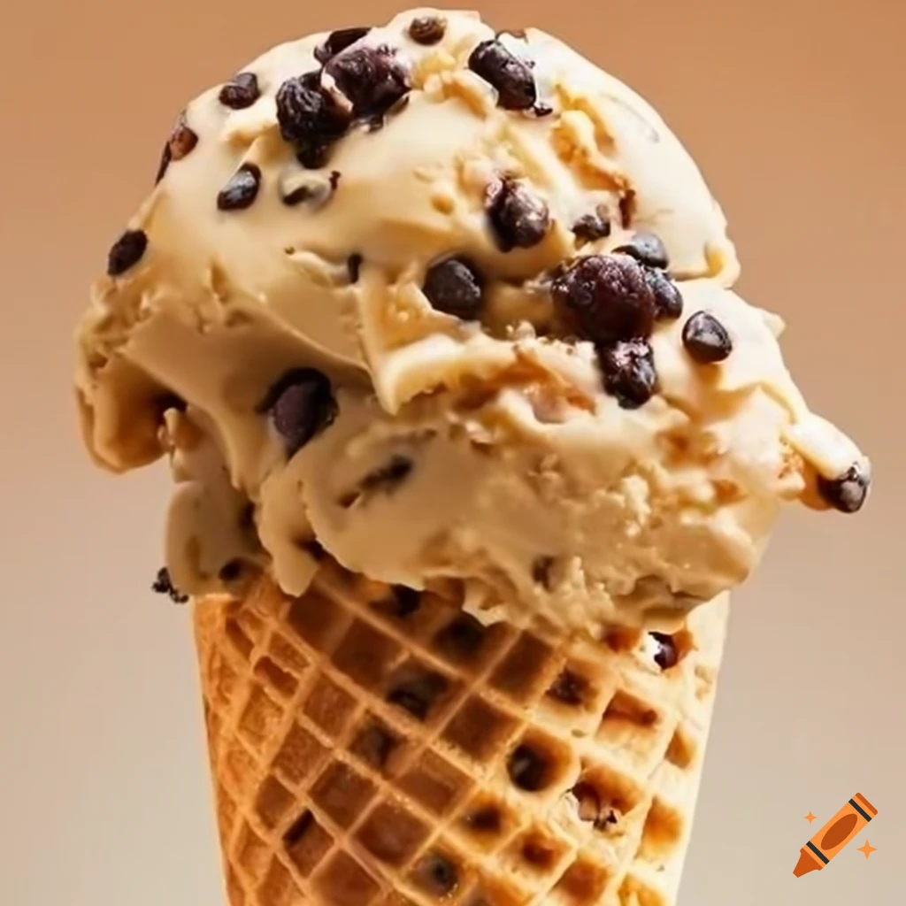 Chunky chunky guzzle chip ice cream on Craiyon