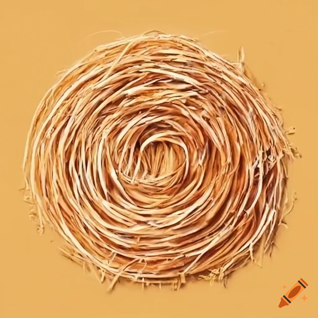 Circle of straw on Craiyon