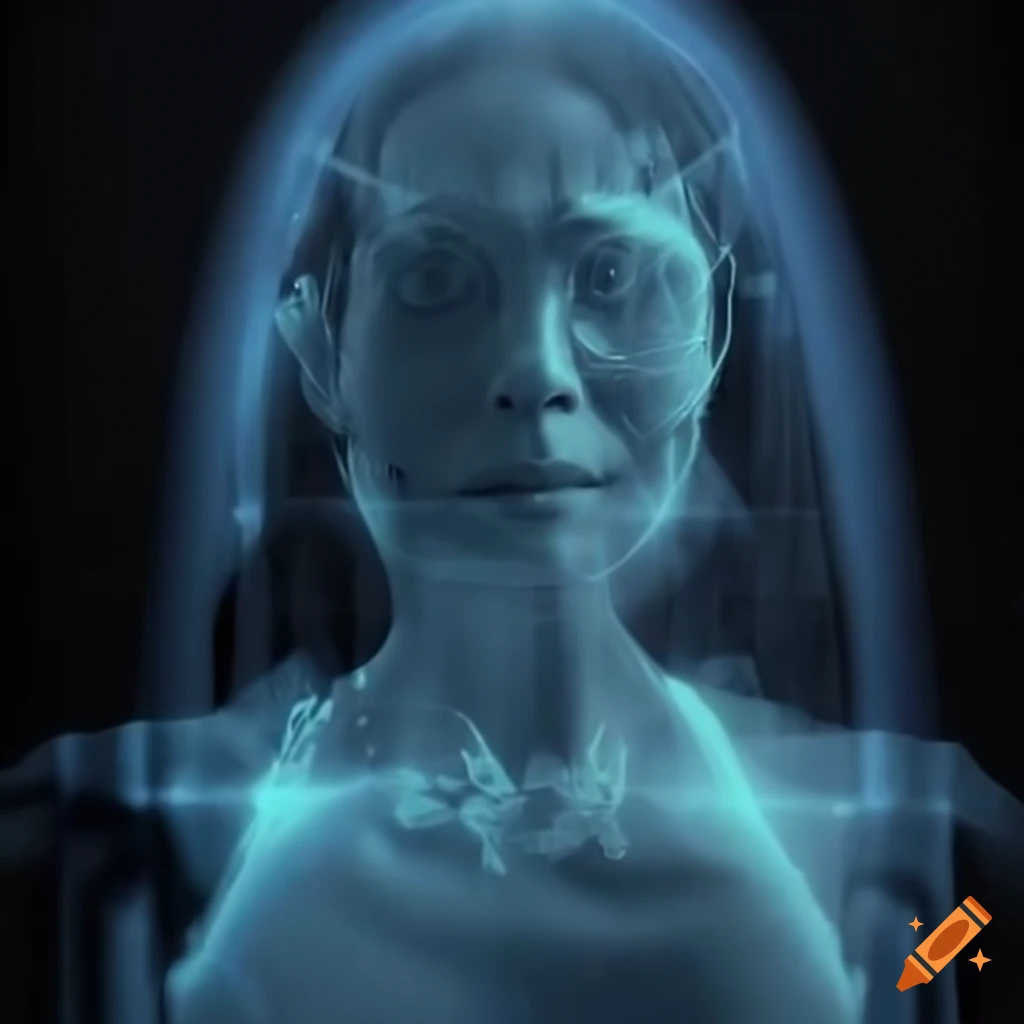 Hologram of a deceased wife created with artificial intelligence on Craiyon