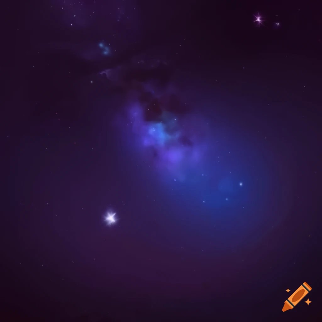 Lofi space background with subtle nebula effect and stars on Craiyon