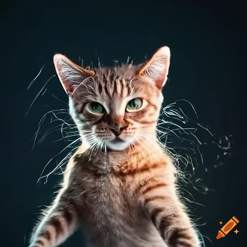 Dancing cat on Craiyon