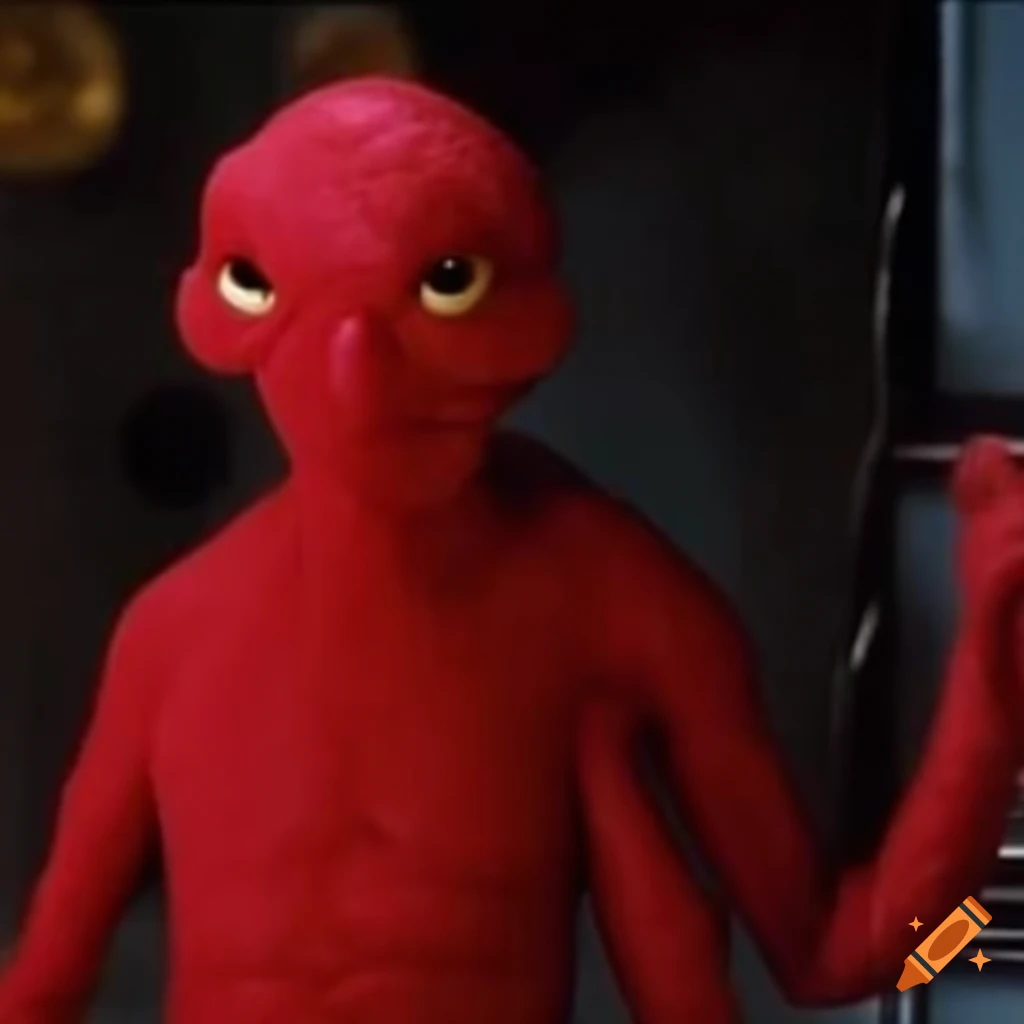 Red creature from a 2000s tv sitcom on Craiyon