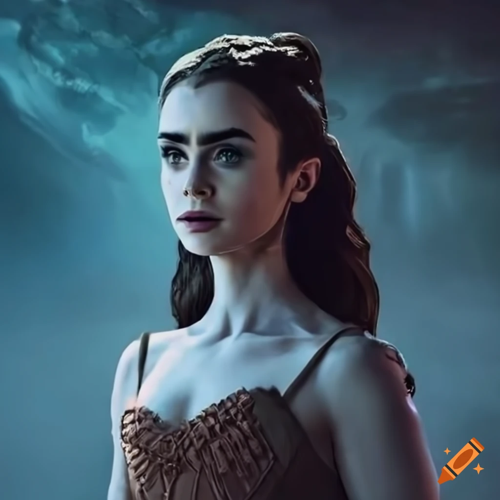 Lily Collins as a Rebel Princess discovering a Hollow Earth Eden in a ...