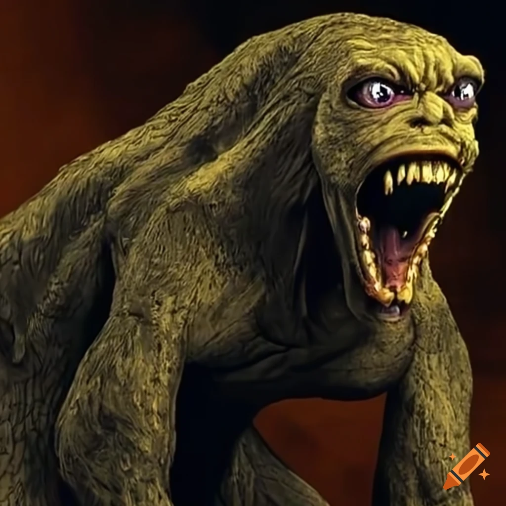 Monster standing up on Craiyon