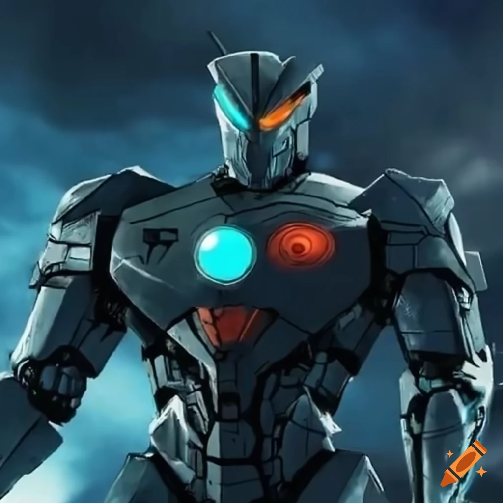 Giant fighting robots from the movie pacific rim on Craiyon