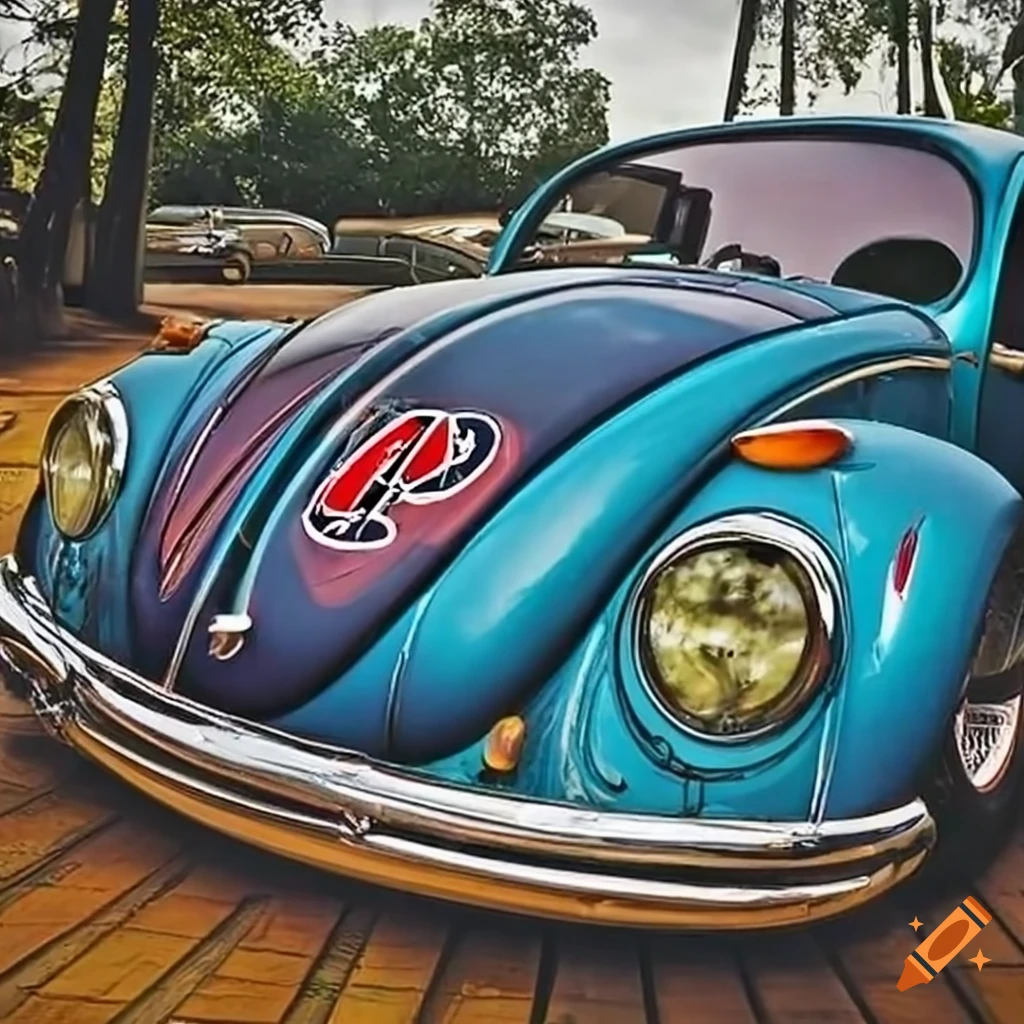 Customized classic volkswagen beetle car on Craiyon