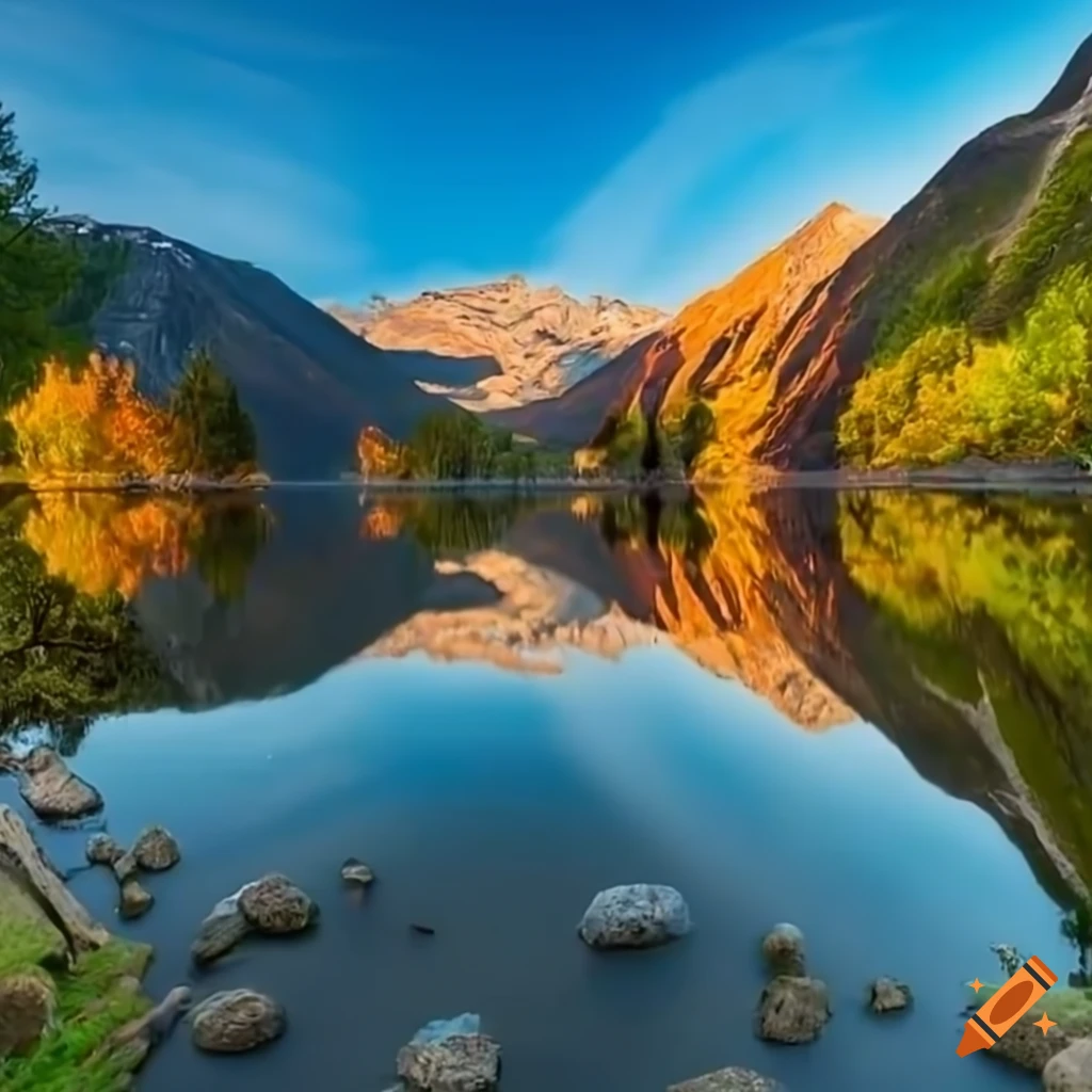 Beautiful 4k landscape nature view on Craiyon