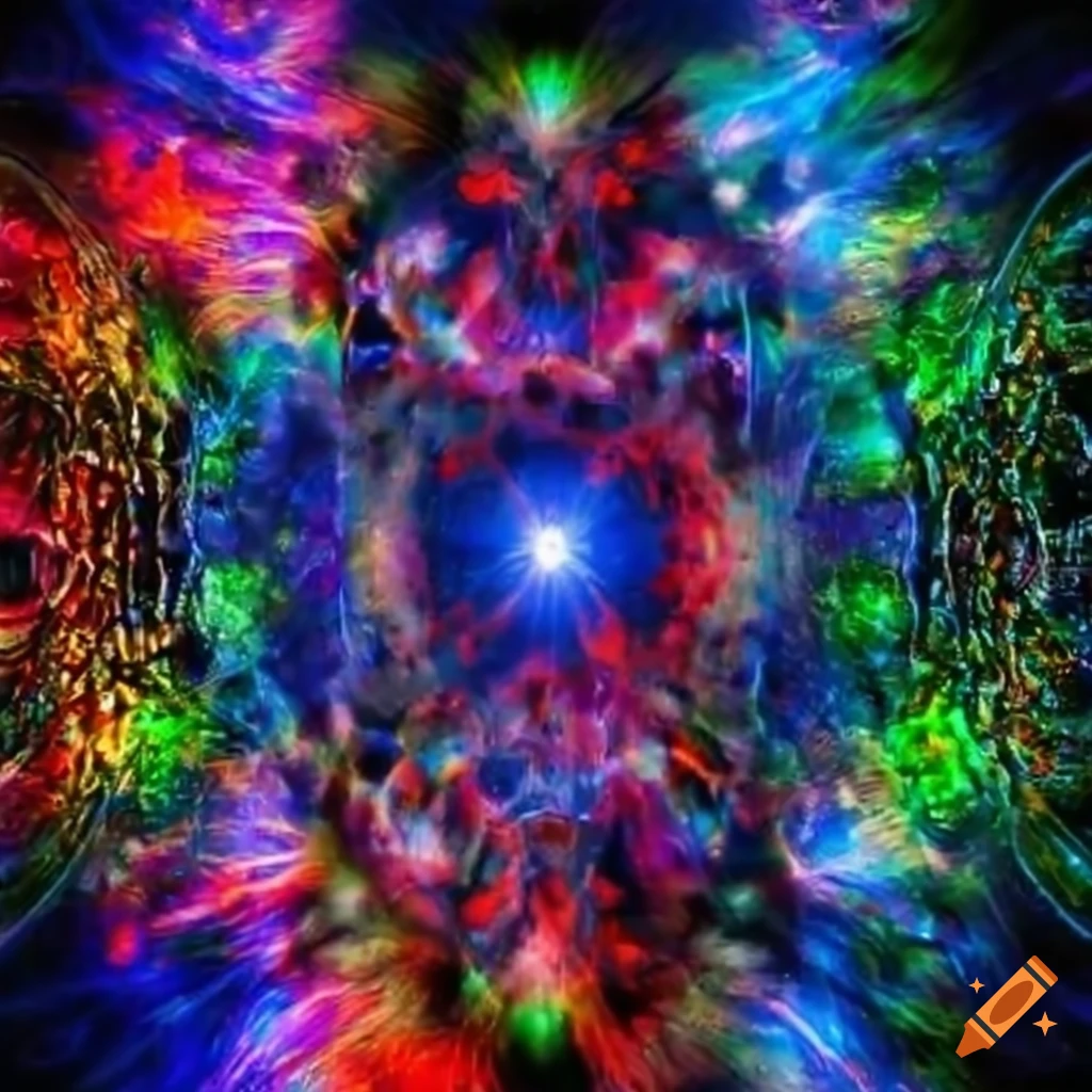 Conceptual representation of the infinity of time and dimensions in the ...