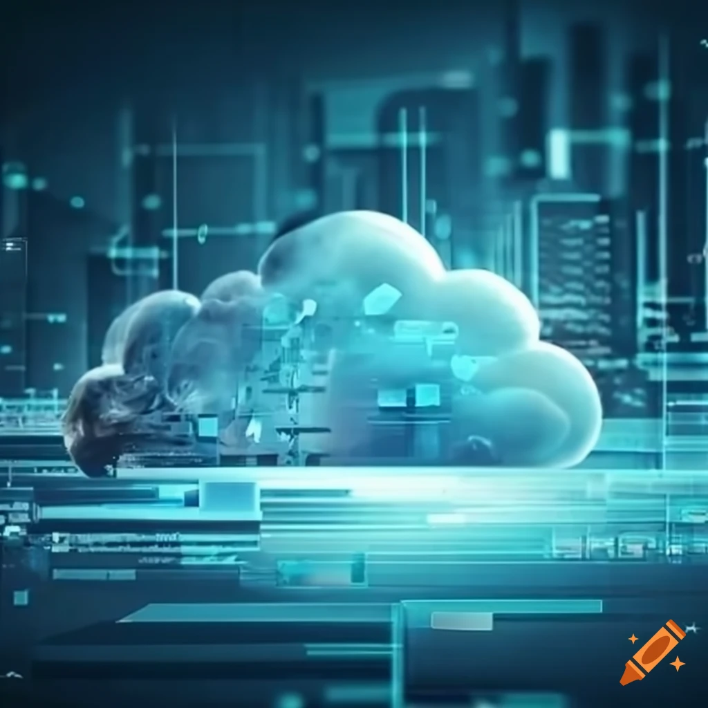 Data cloud and entrepreneurs on Craiyon