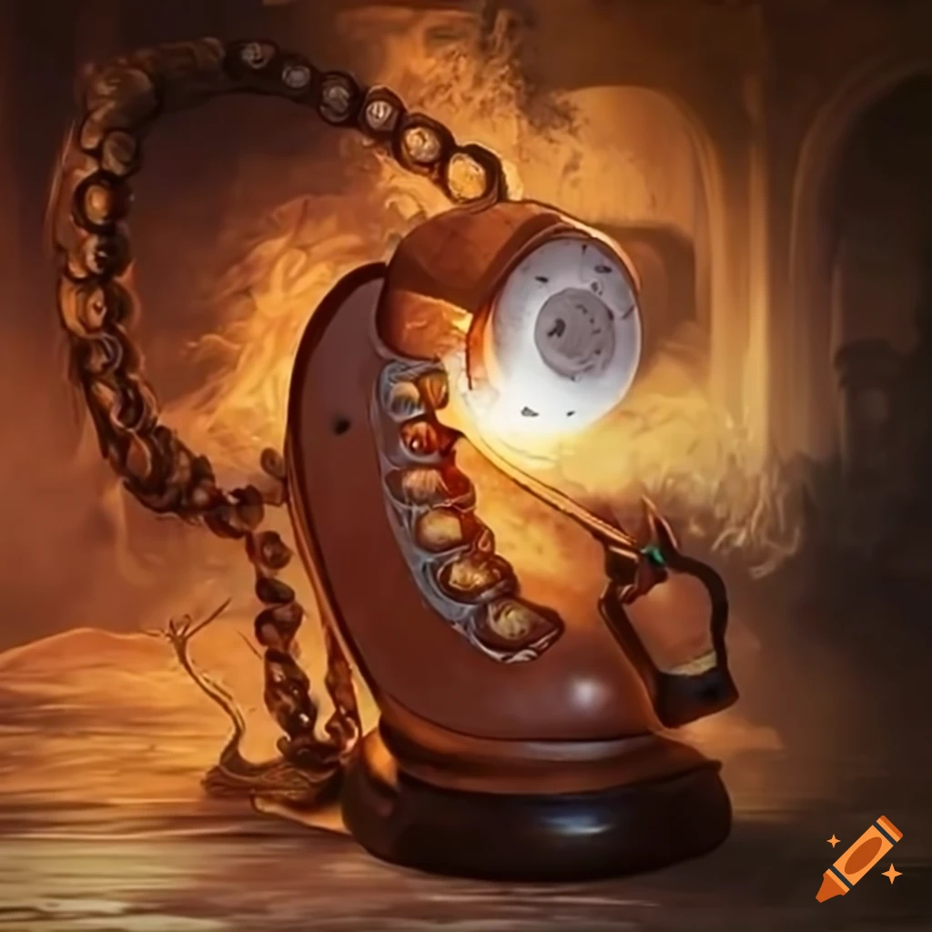 Phone in a fantasy land on Craiyon