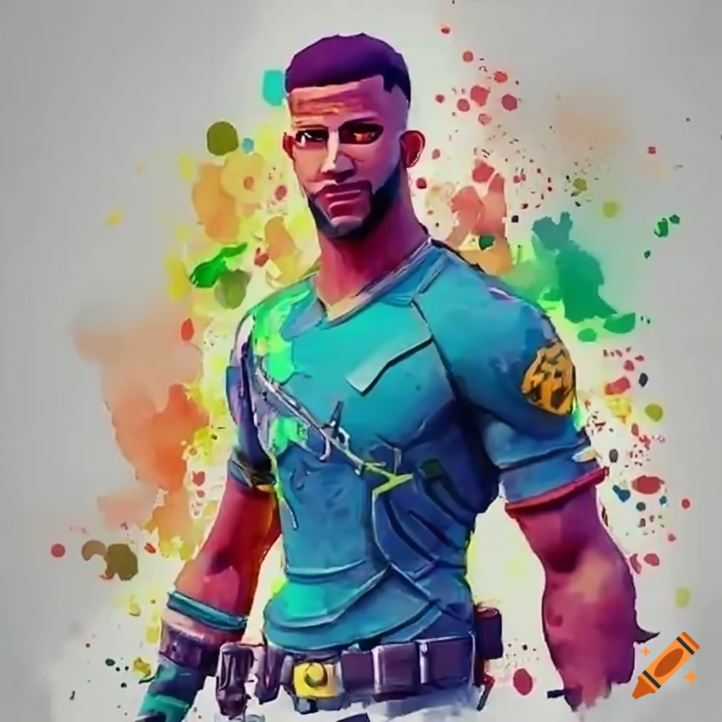 Kyle walker character in fortnite game on Craiyon