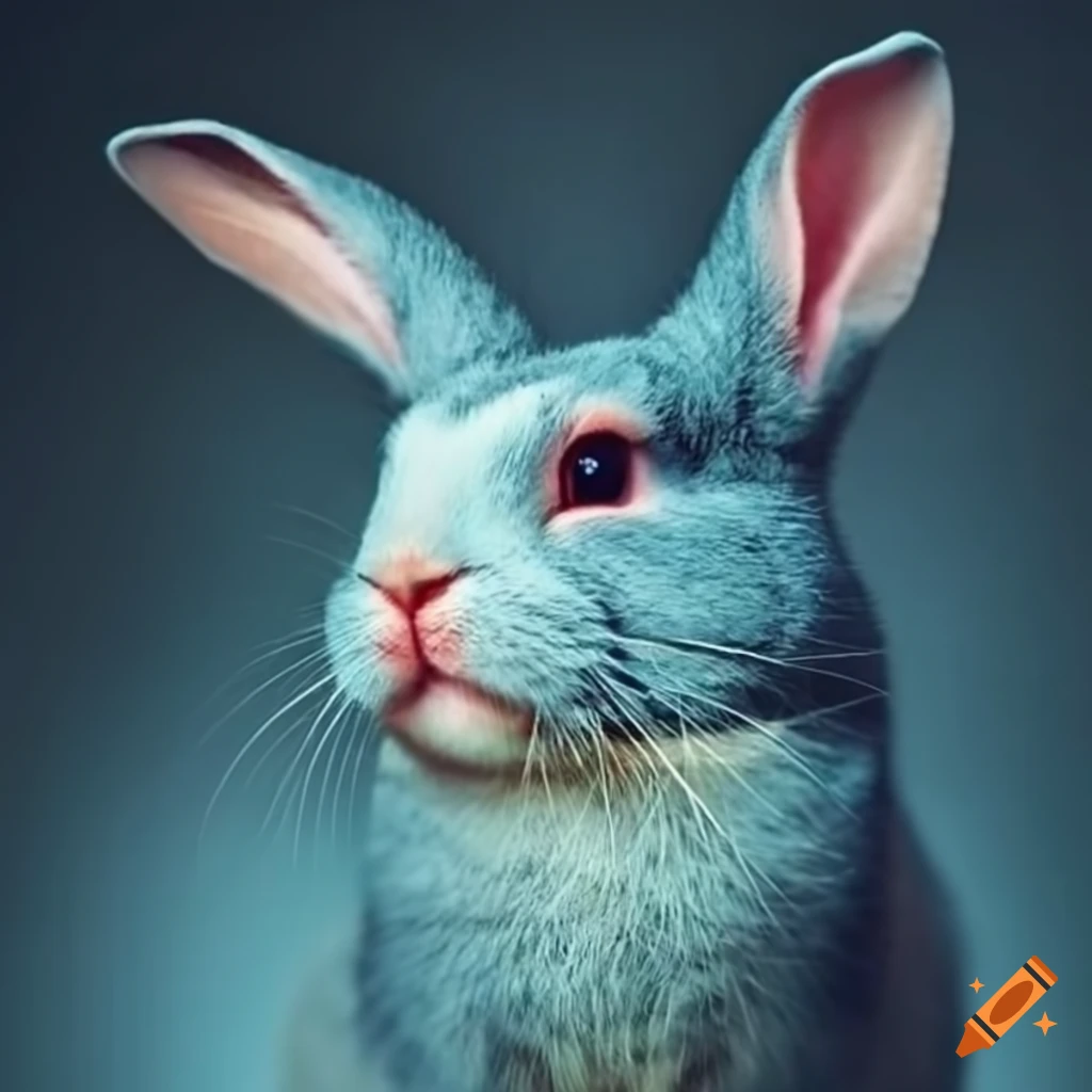 Winking rabbit on Craiyon