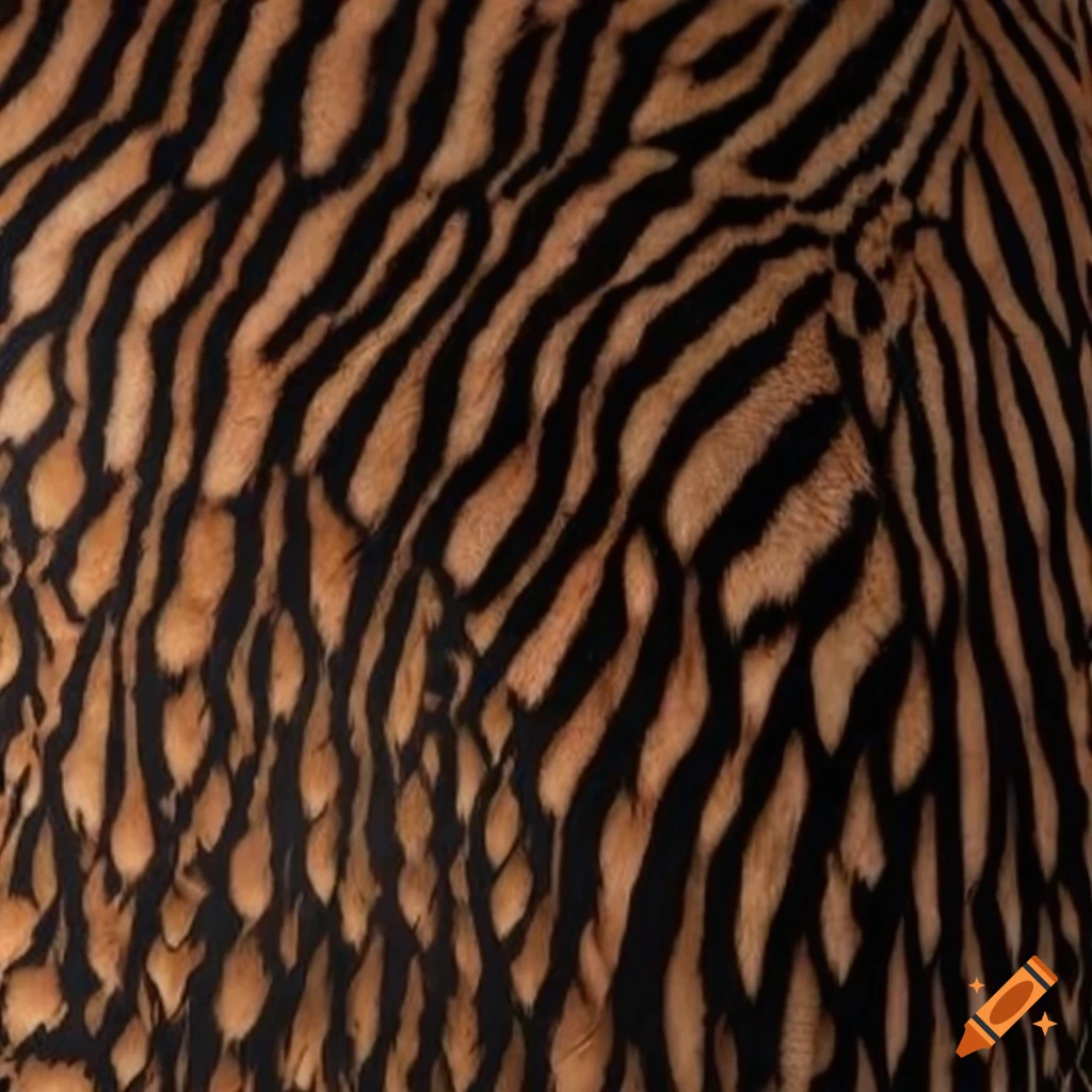 Tiger skin pattern design on Craiyon