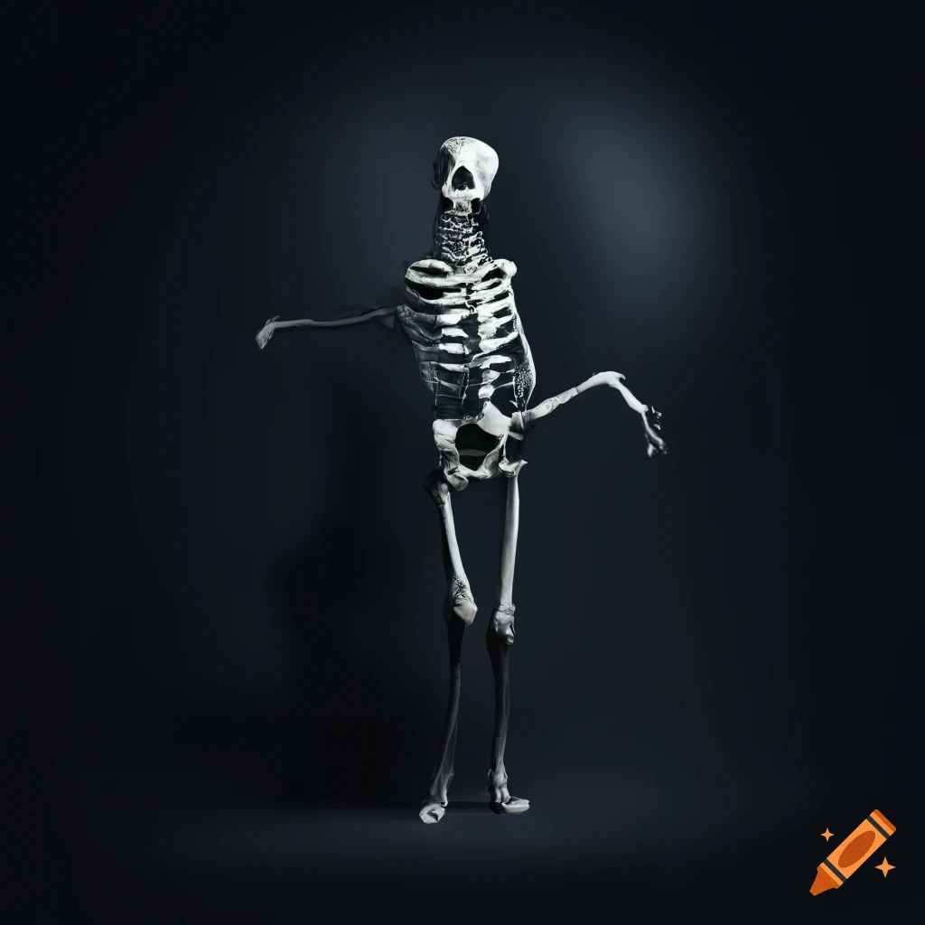 Man standing with exposed skeleton on one side holding an umbrella on ...