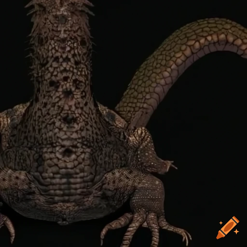 Visual representation of a very large and frightening creature ...