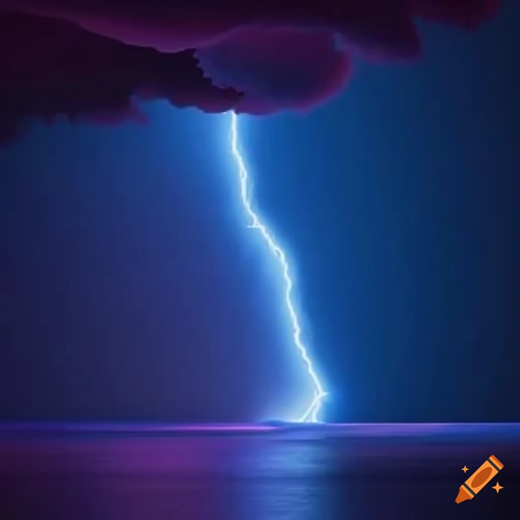 Colorful lightning bolt design with frosty and mixed colors on Craiyon