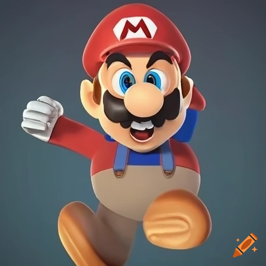 2d mario inspired character on Craiyon