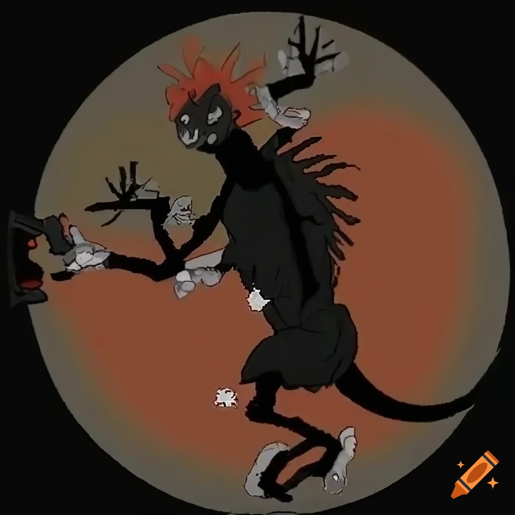 Illustration of scp containment breach with pokemon elements on Craiyon