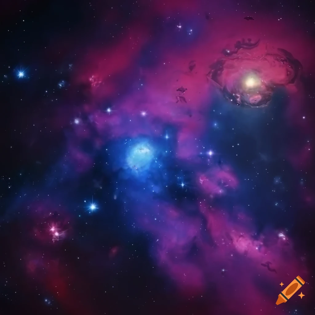 Sci-fi galaxy map on Craiyon