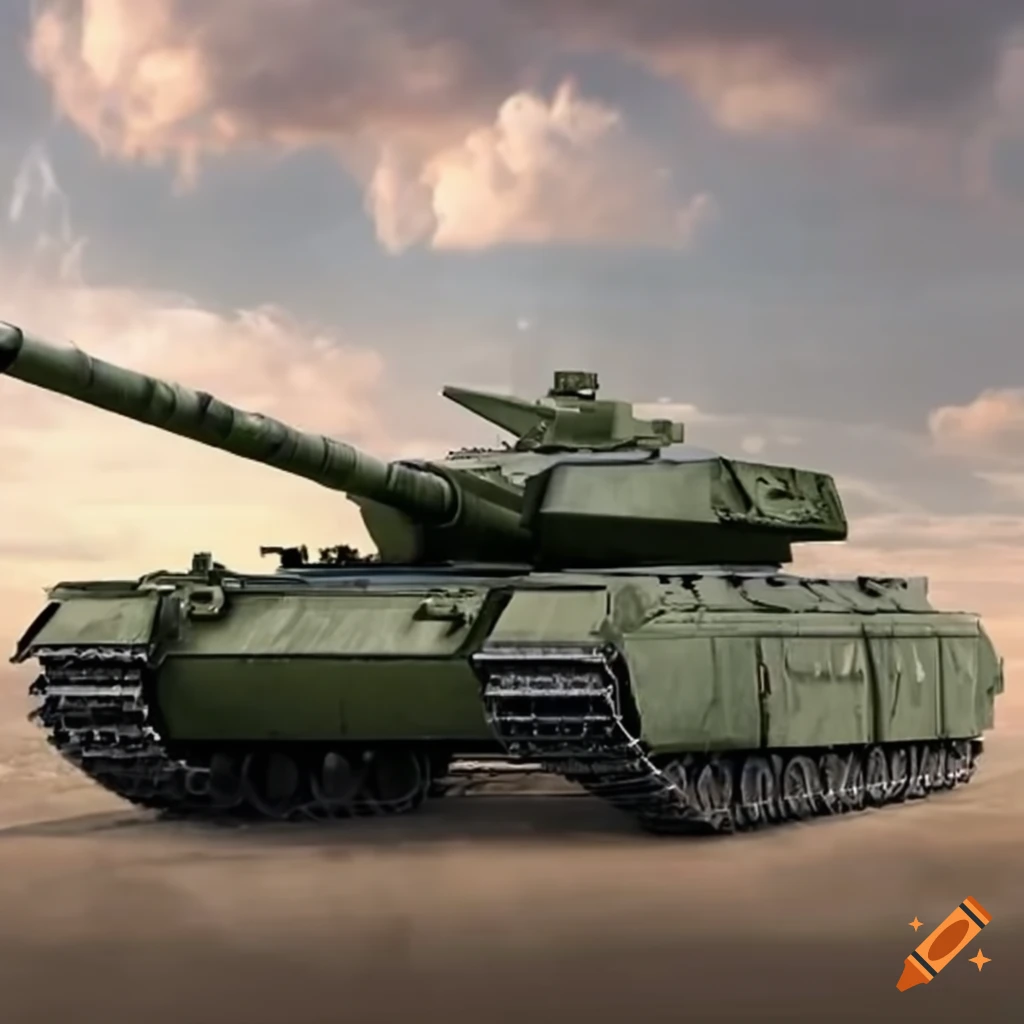 Large modern tank on Craiyon