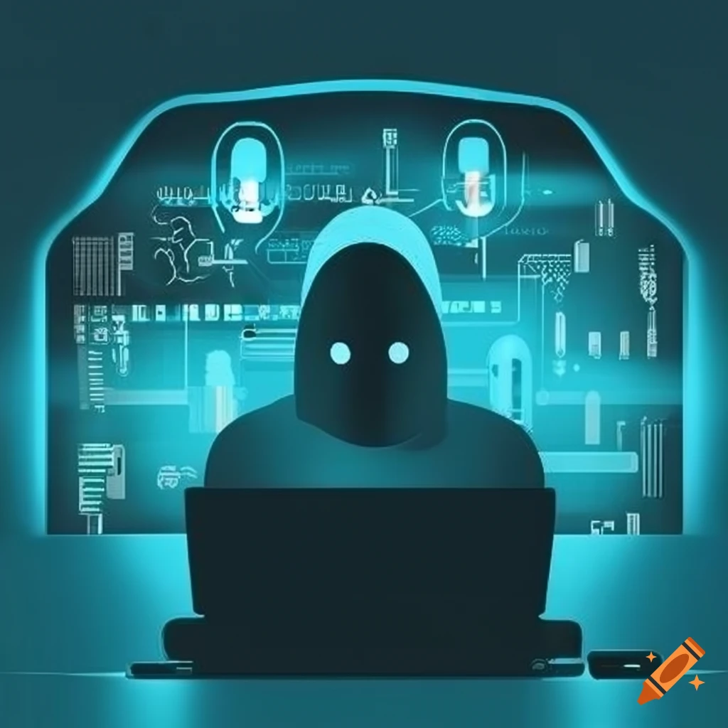 Modern digital cybersecurity poster advocating for cautious clicking on ...