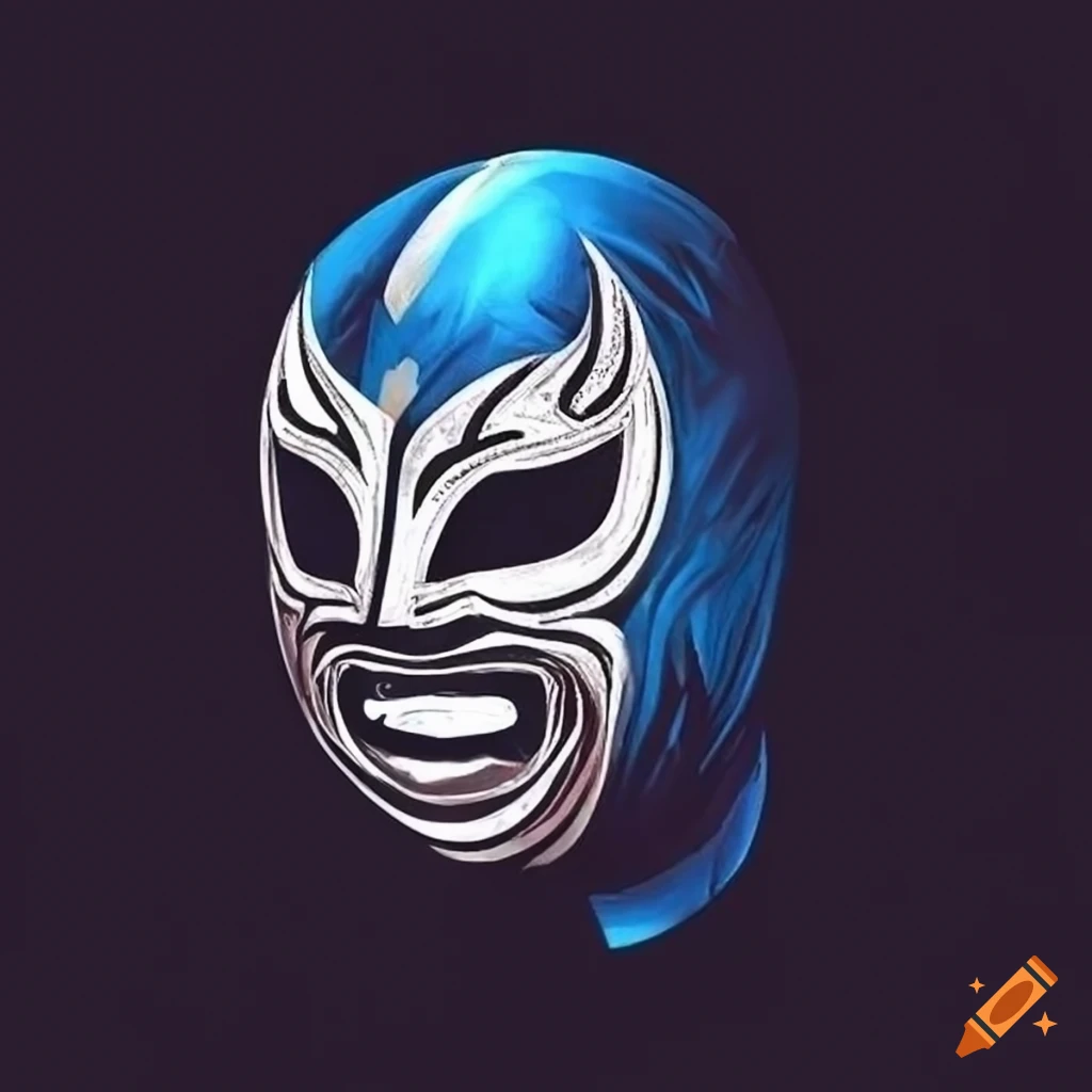 Symmetrical lucha libre mask designs on Craiyon