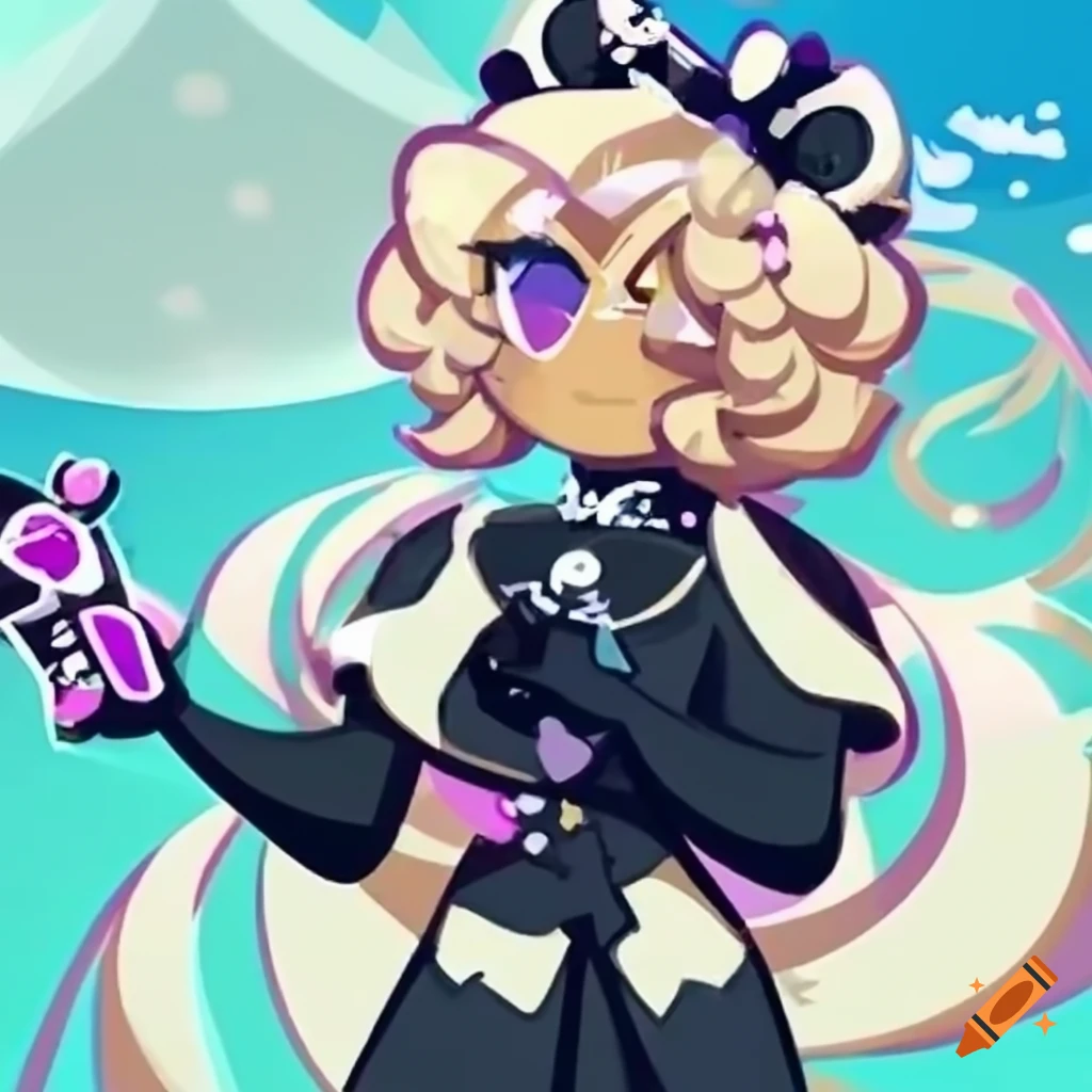 Coconut panda cookie character in muted colors on Craiyon