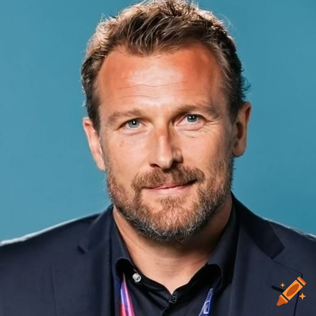 Headshot of german soccer manager erwin schneider with beard on Craiyon