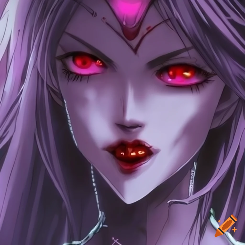 Anime vampire girl from 80s dark fantasy anime on Craiyon
