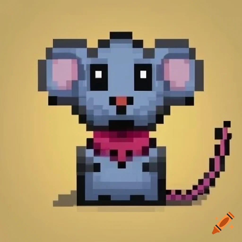 Mouse pixel art 16x16 on Craiyon