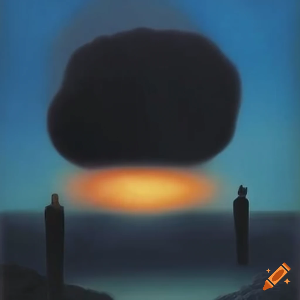 Artwork titled 'fire in transparent glass' by rene magritte on Craiyon