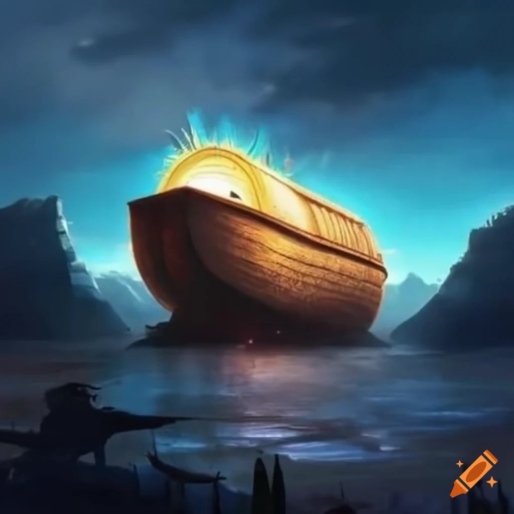 Keys to noah's ark for starting the engine on Craiyon