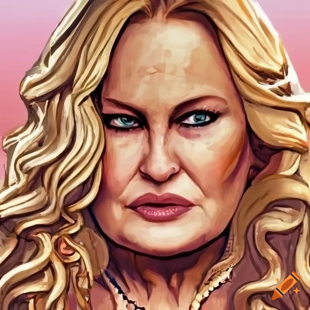 Portrait of jennifer coolidge in baldur's gate 1 style on Craiyon