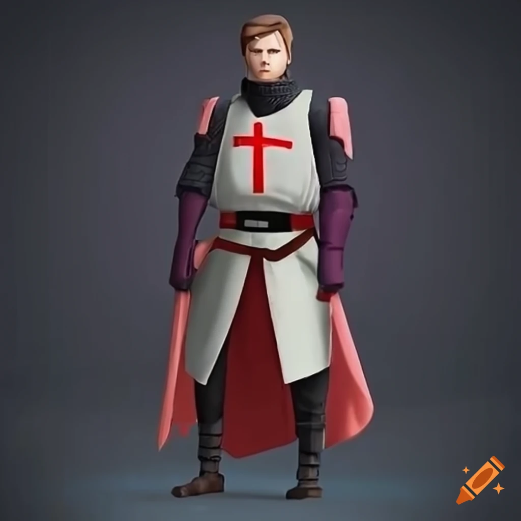 Itachi anbu and obi wan kenobi fusion in templar knight armor with sword on Craiyon